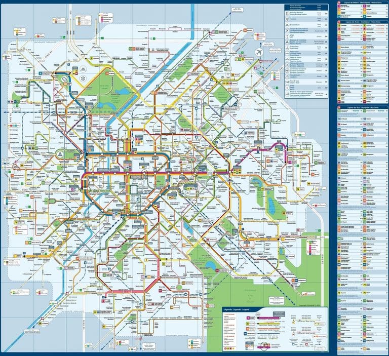 Plan transport Brussels | Brussels Map 360